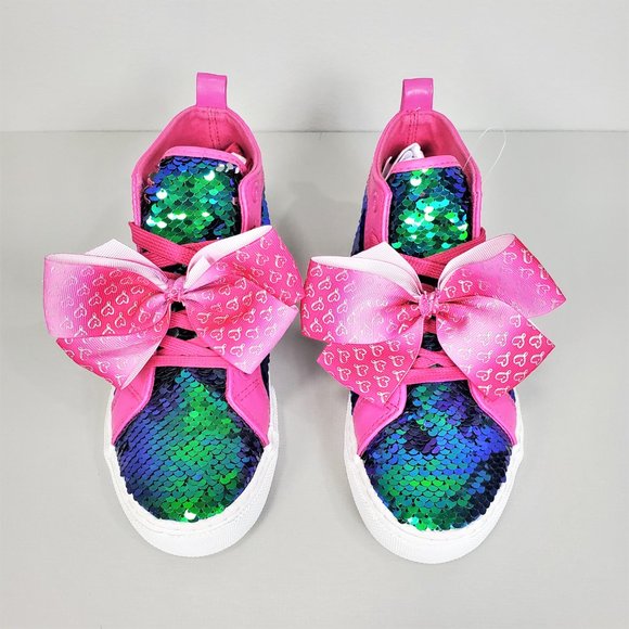 JoJo Siwa | Shoes | Nwot Jojo Siwa Mermaid Sequin Pink High Top ...